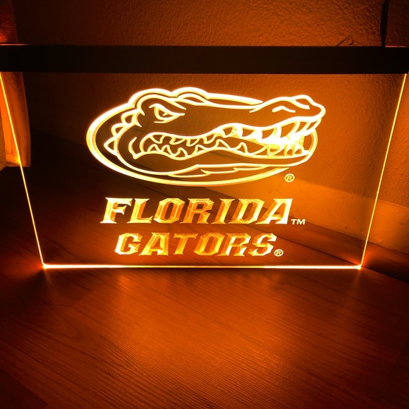 Other | Florida Gators Led Neon Orange Light Sign 8x12 | Poshmark